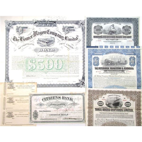 Banking Railroad Shipping And Manufacturing Specimen And Issued