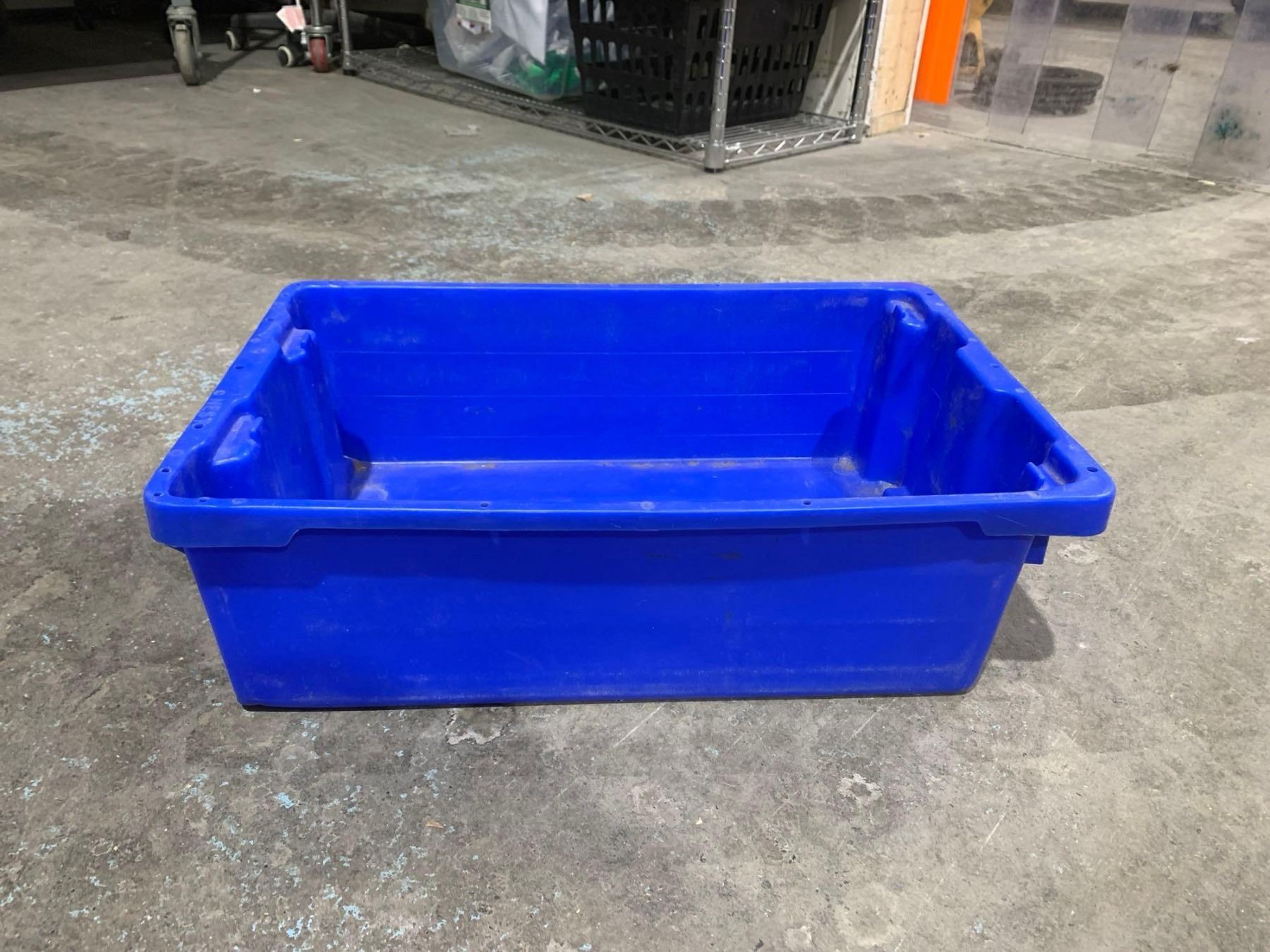Heavy Duty Blue Stacking/Nesting Bins - 20x13x6"Tall - One Bin Per Lot
