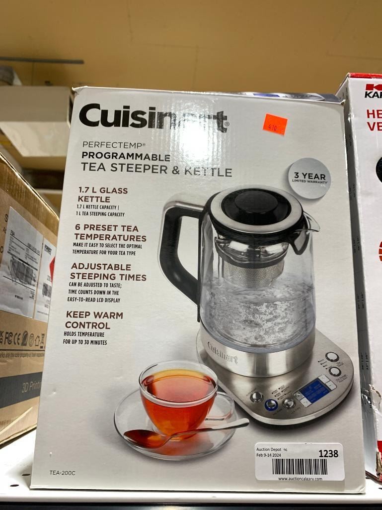Cuisinart Perfecttemp Programmable Tea Steeper & Kettle 1.7L Glass - A ...