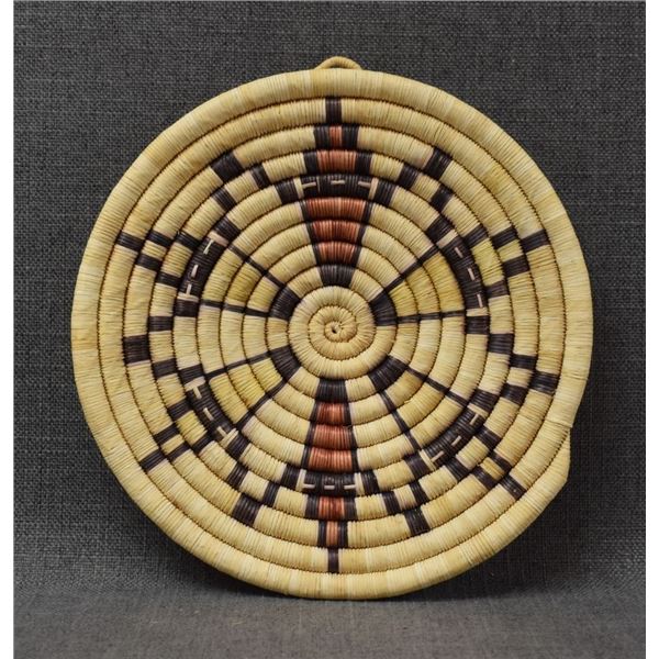 HOPI INDIAN 2ND MESA COIL BASKETRY PLAQUE