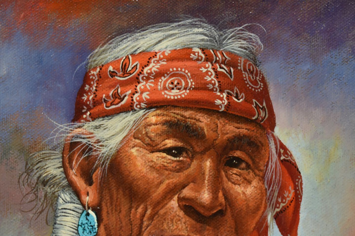 NAVAJO INDIAN PAINTING BY ROBERT BECENTI