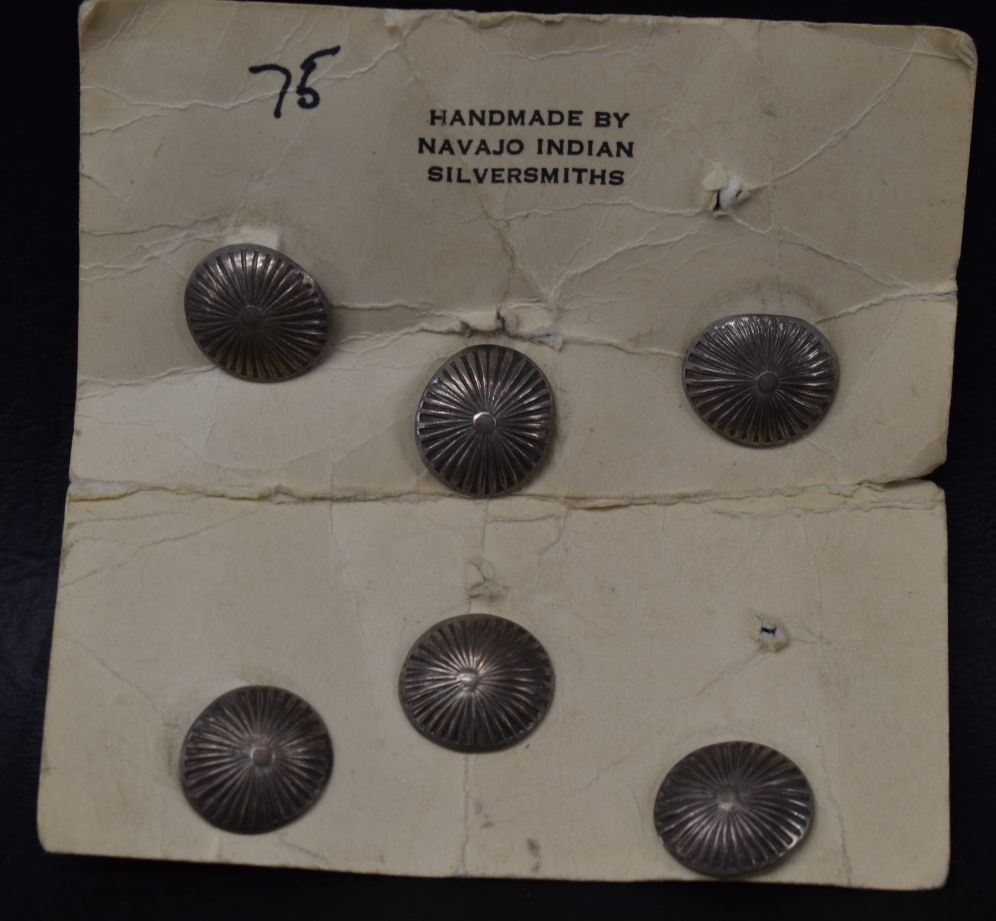 NAVAJO INDIAN SILVER BUTTONS