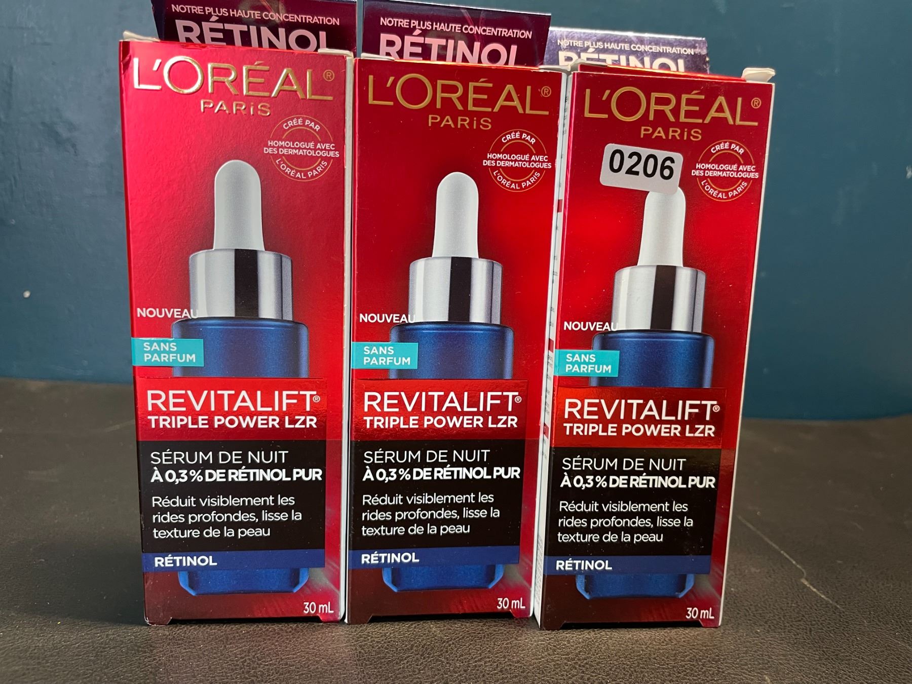 Lot of 3 Loreal Paris Night Retinol Serum for Face - Revitalift Triple ...