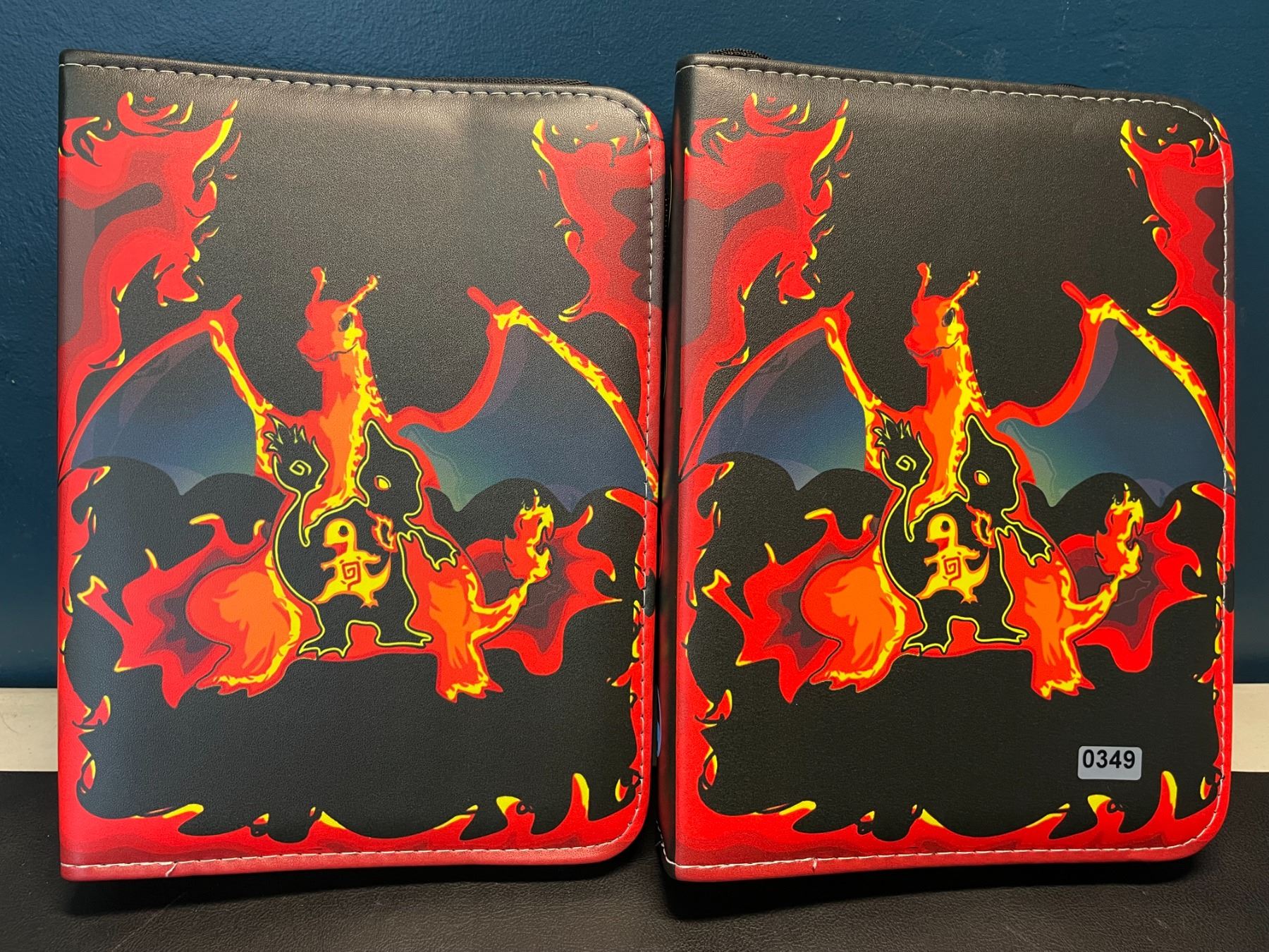 Lot of 2 Leather Pokemon Premium Card Binders - Charizard Design ...