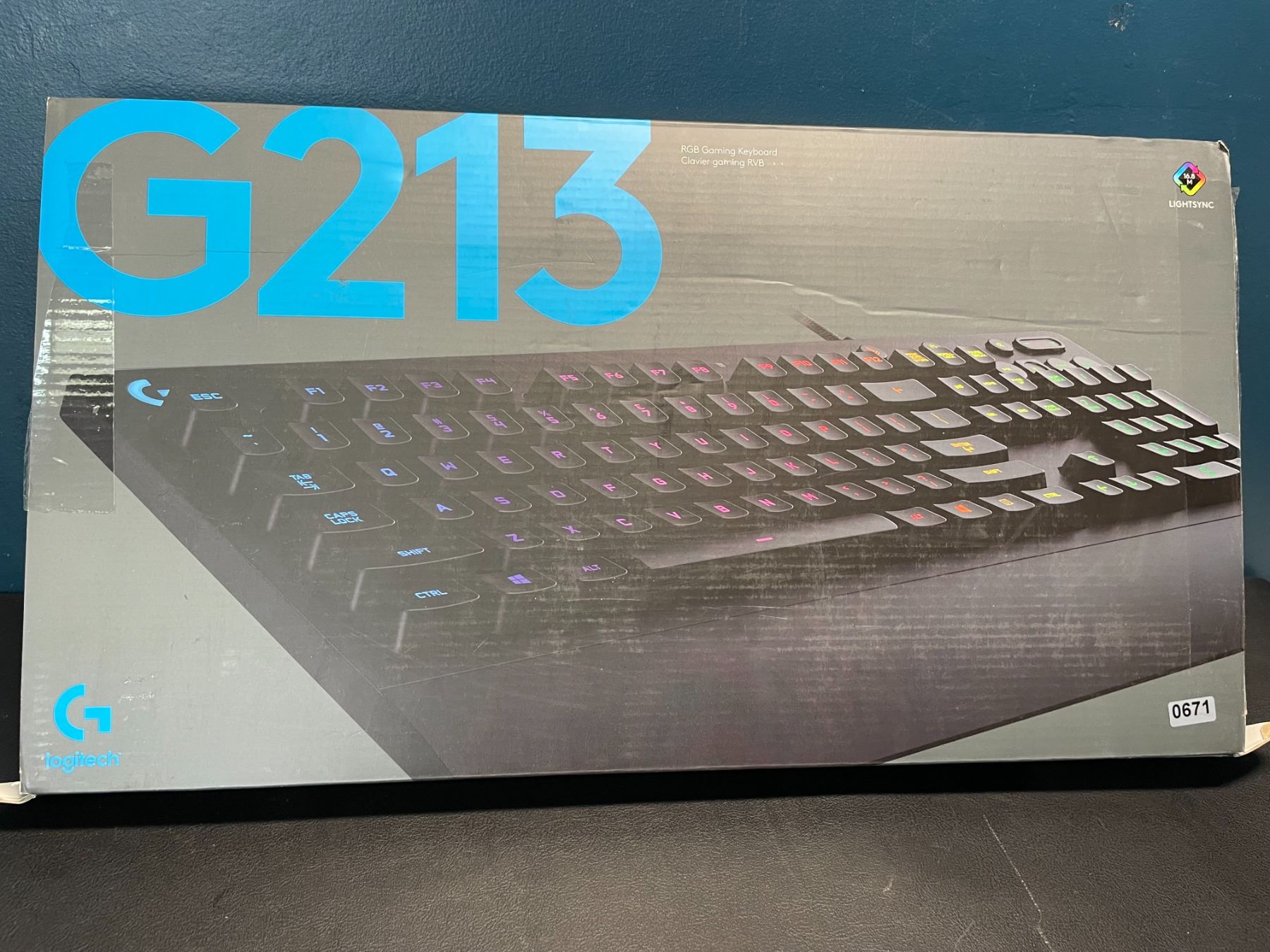 Lot of 1 Logitech G213 RGB Gaming Keyboard