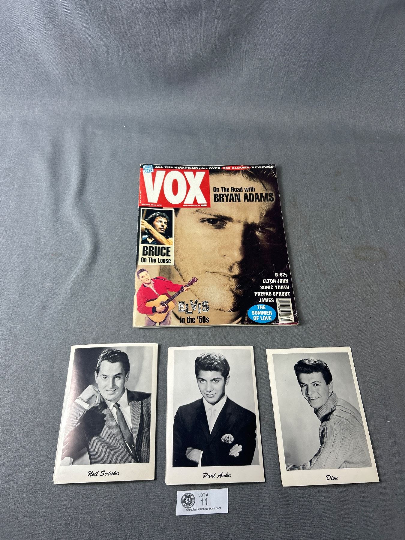 Lot Of 5x7 Photos Of Music Icons & 1992 Vox Music Magazine