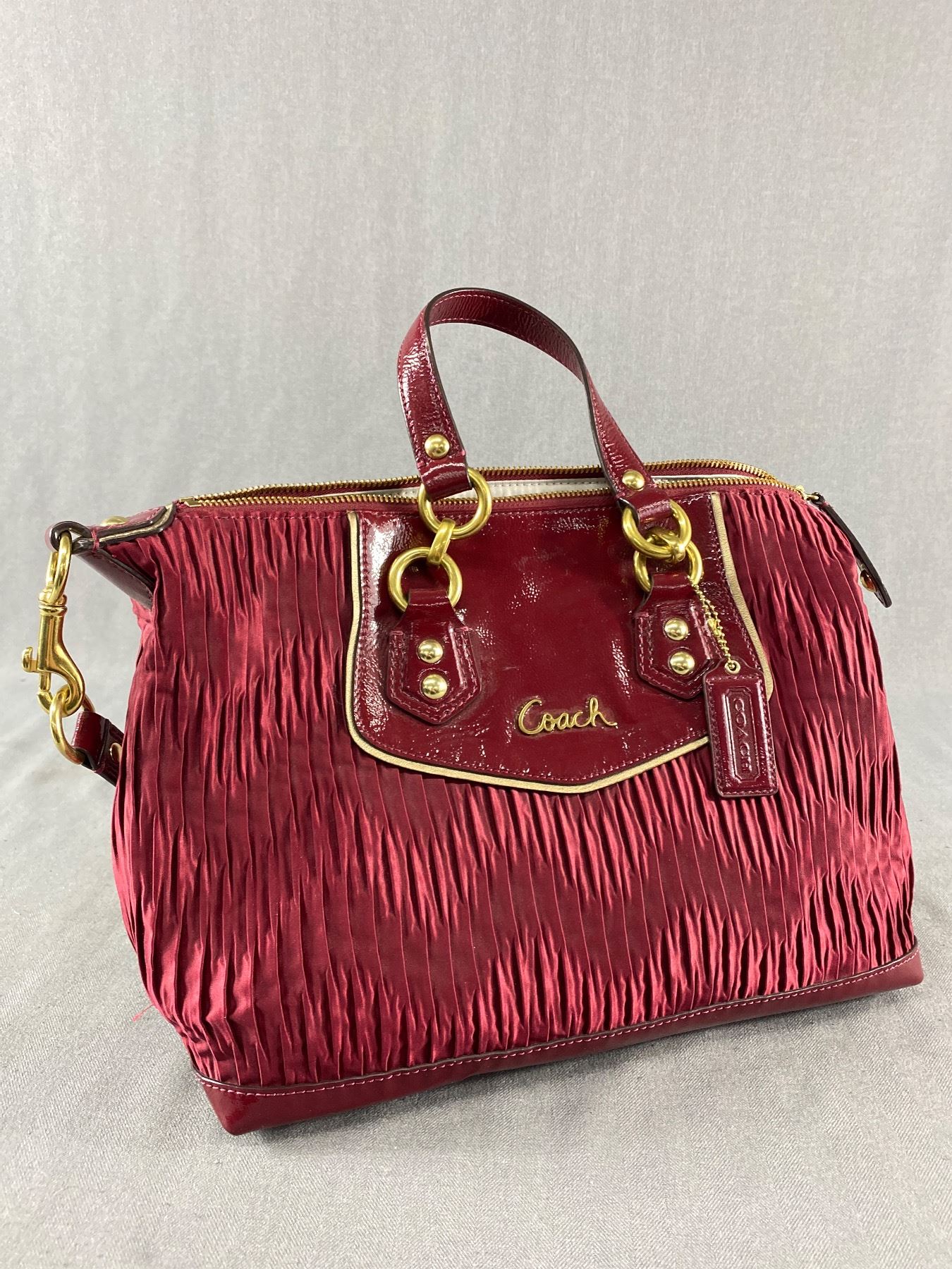 Nice Burgandy Coach Purse