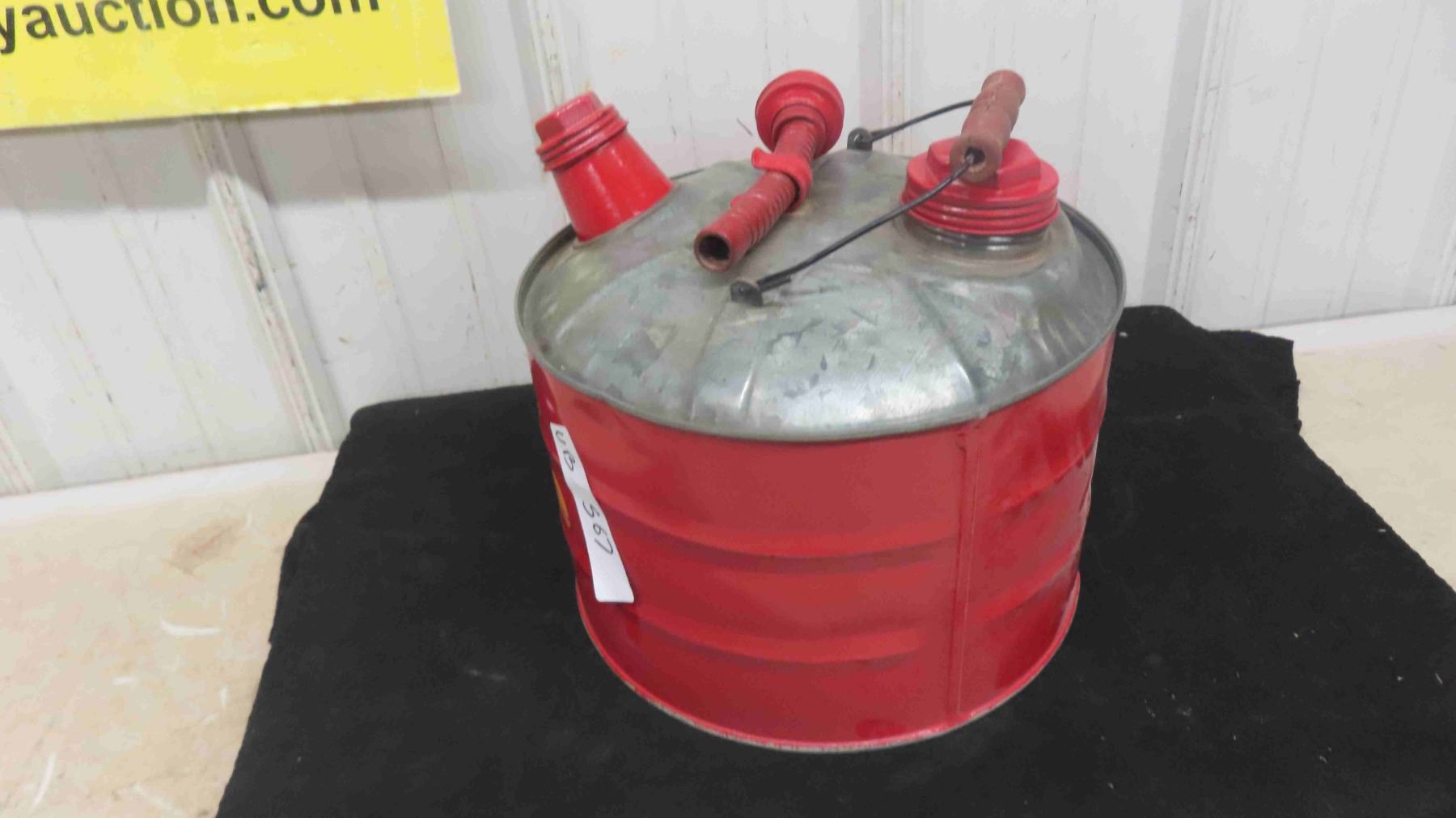 Metal 3 Gal Gas Can Restored With Wooden Handle Metal 3 Gal Gas Can Restored With Wooden Handle