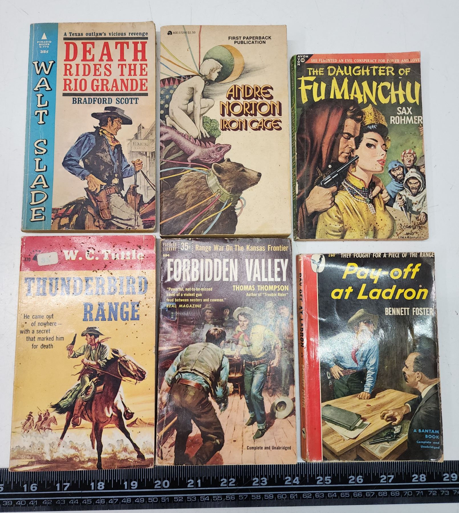 6 Vintage, First Edition books - mostly western genres - Schmalz Auctions