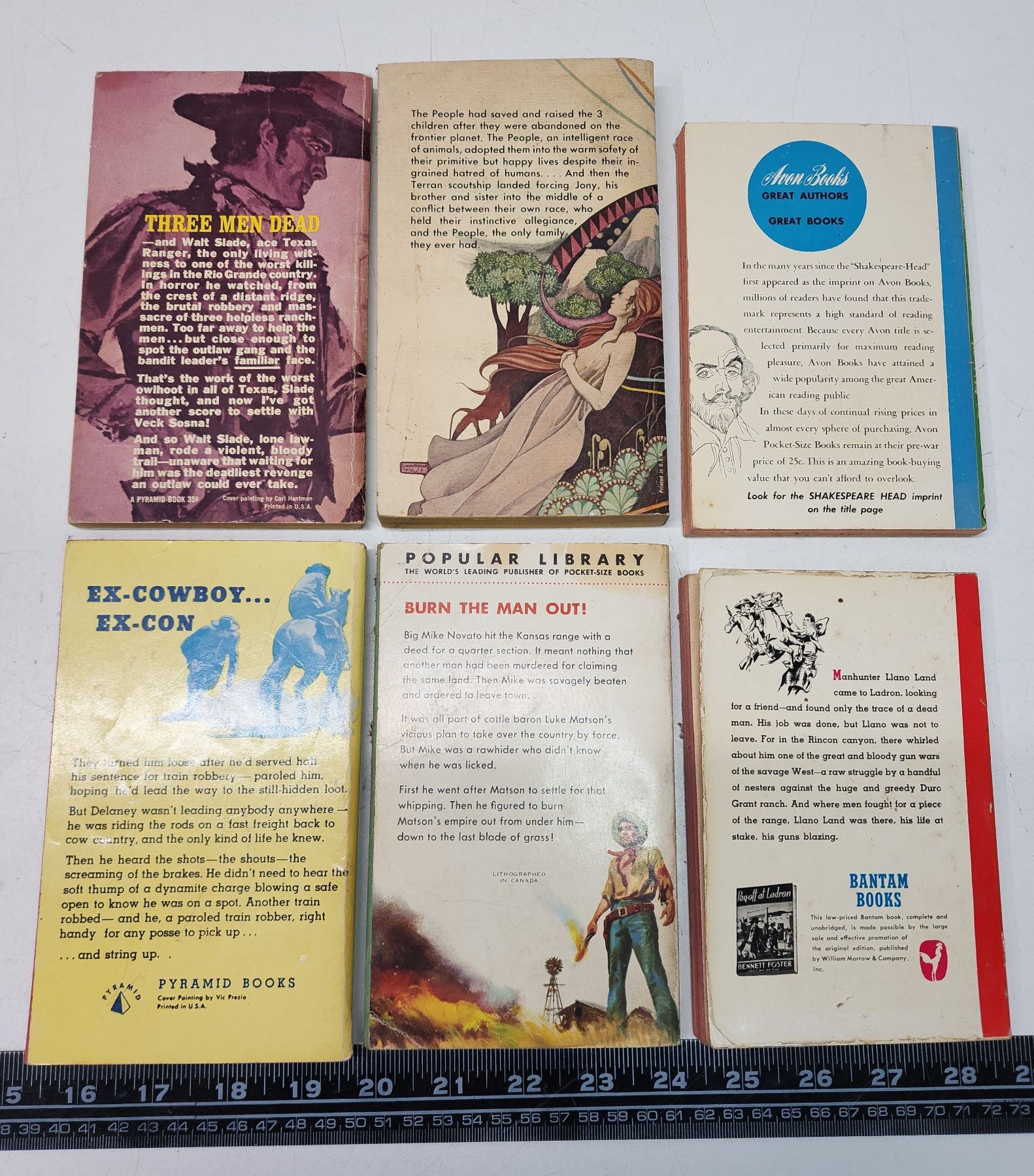 6 Vintage, First Edition books - mostly western genres - Schmalz Auctions
