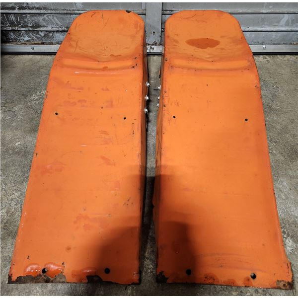 Vintage Orange Car Ramps