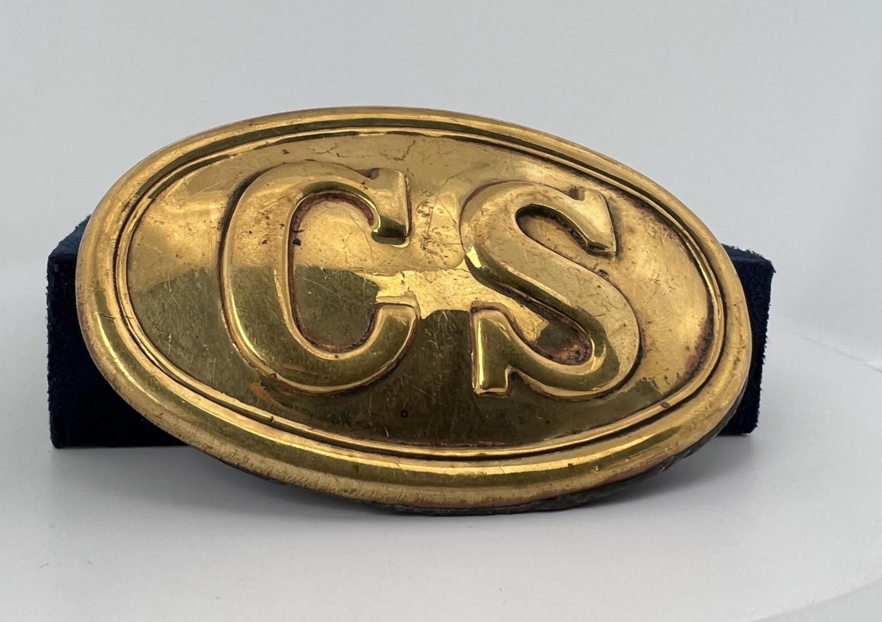 Civil War CS Confederate States Belt Buckle
