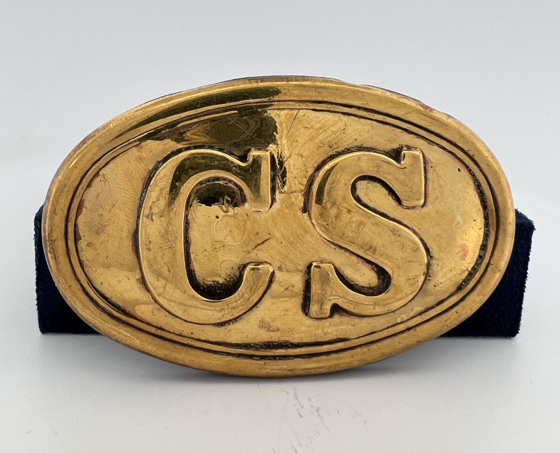 Civil War CS Confederate States Belt Buckle