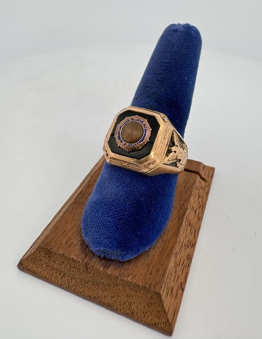 10k Gold American Legion Ring