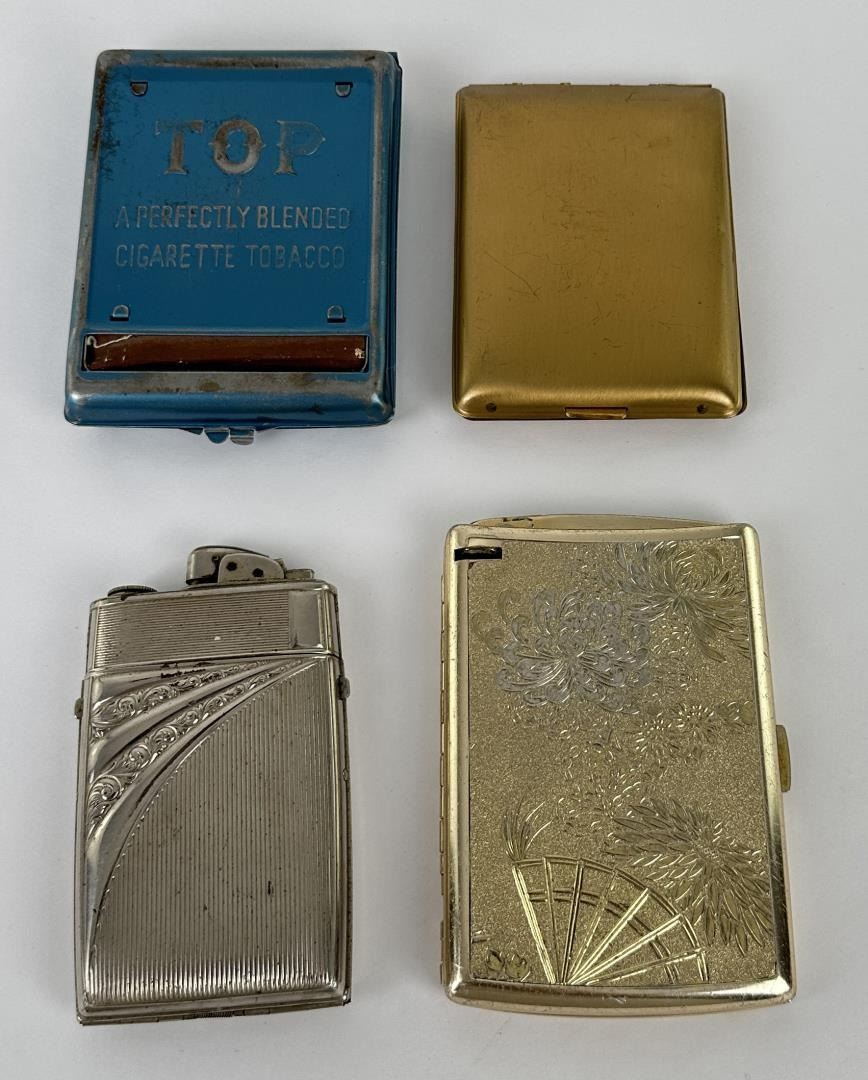 Antique Cigarette Cases And Roller