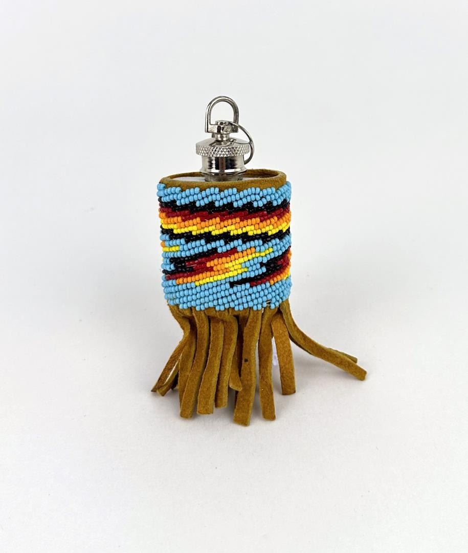 Blackfoot Montana Native American Beaded Flask