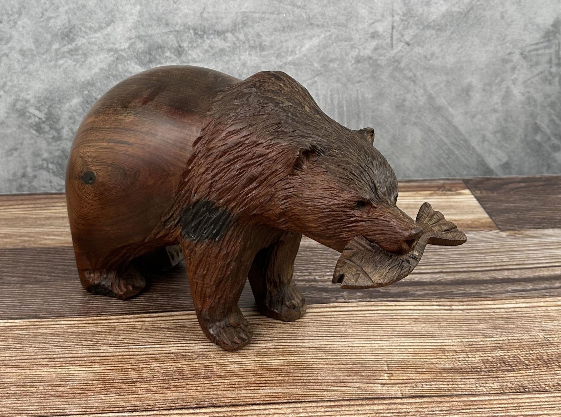 Mexican Ironwood Grizzly Bear Wood Carving