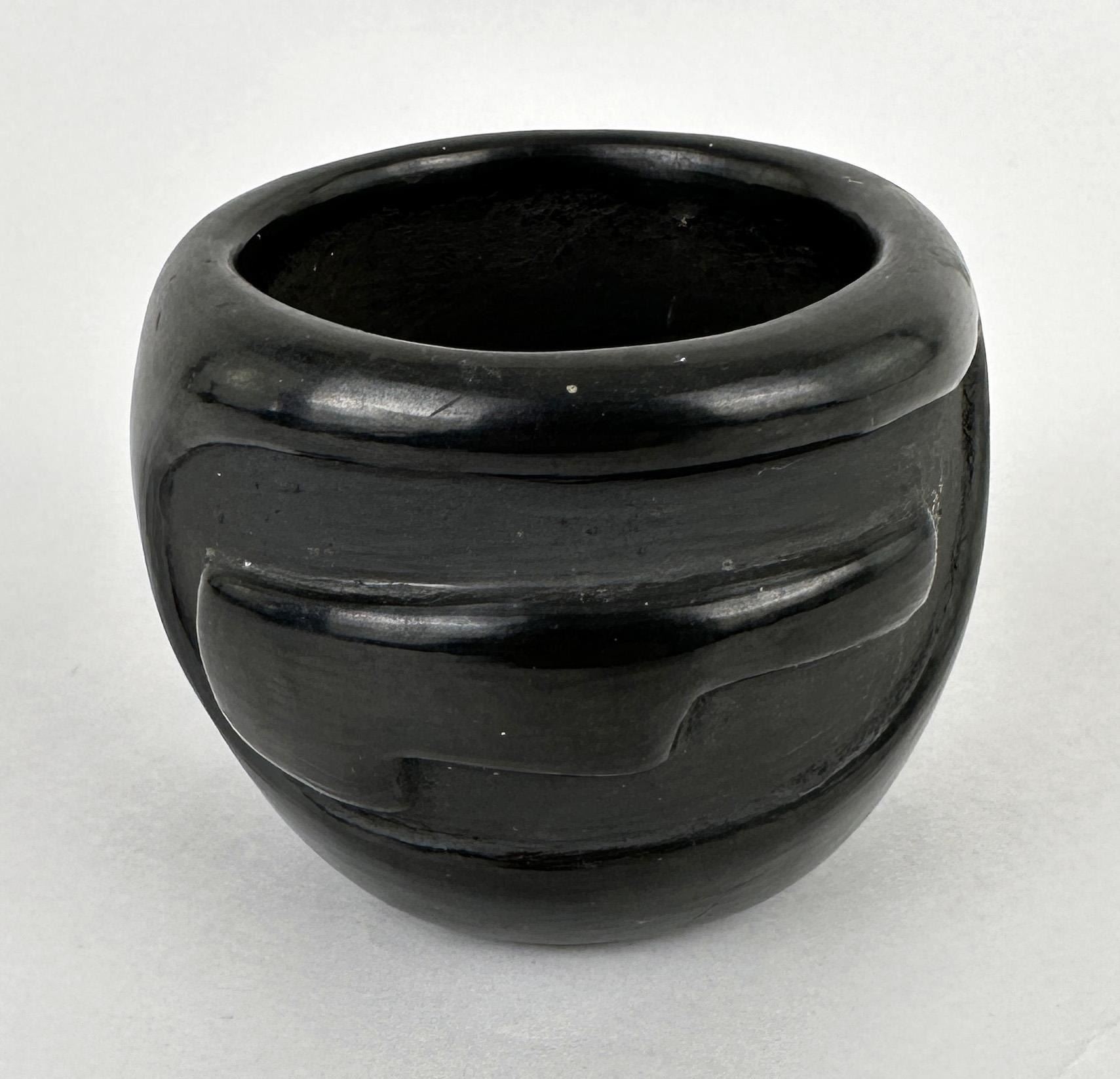 Santa Clara Pueblo Black Indian Pot