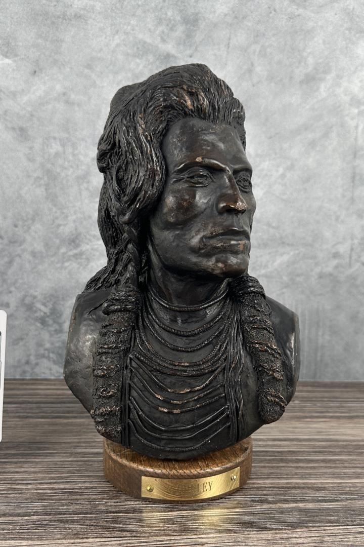 Phil Bishop Curley Bust Sculpture