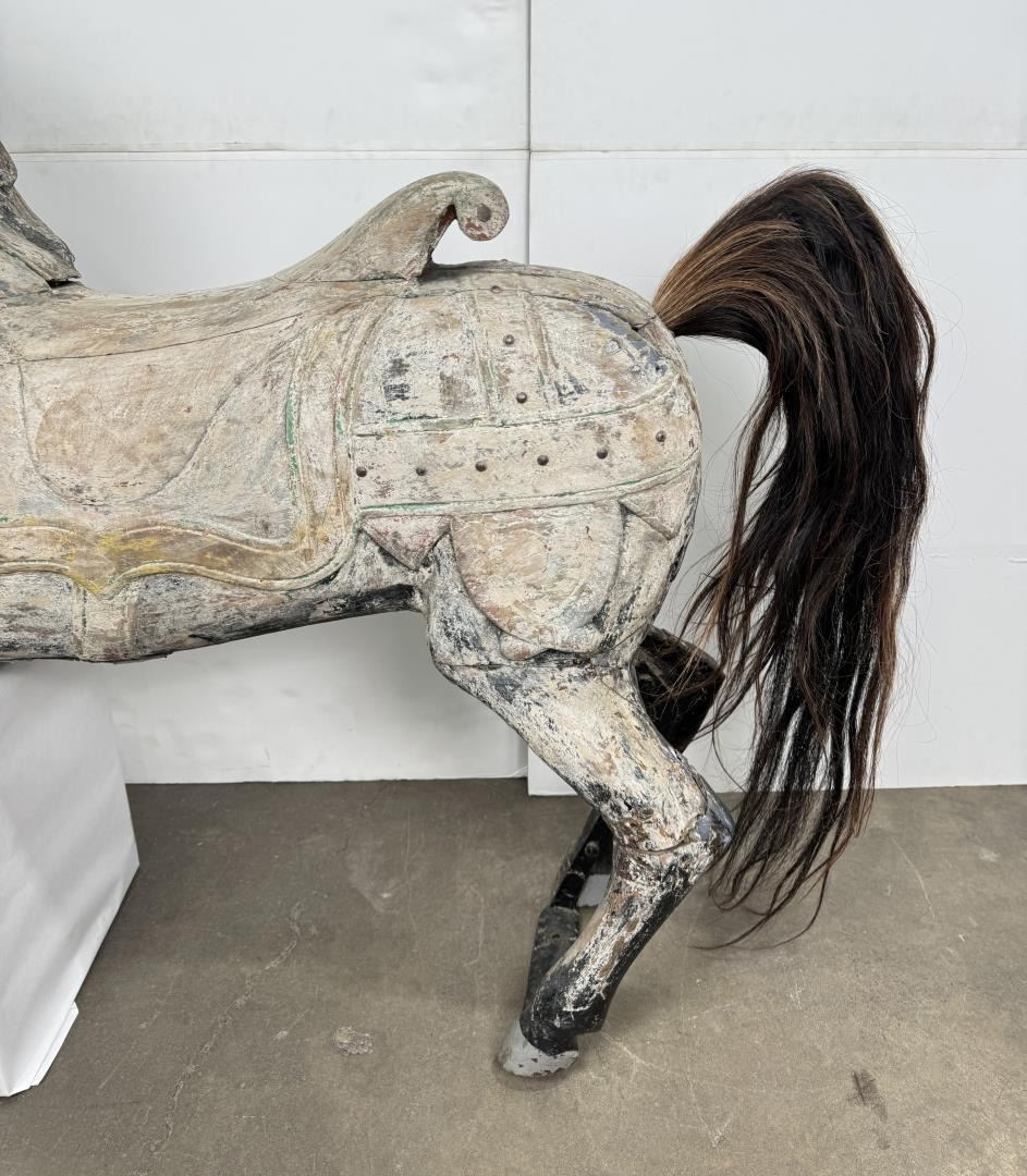 Antique Friedrich Heyn Prancer Wood Carousel Horse