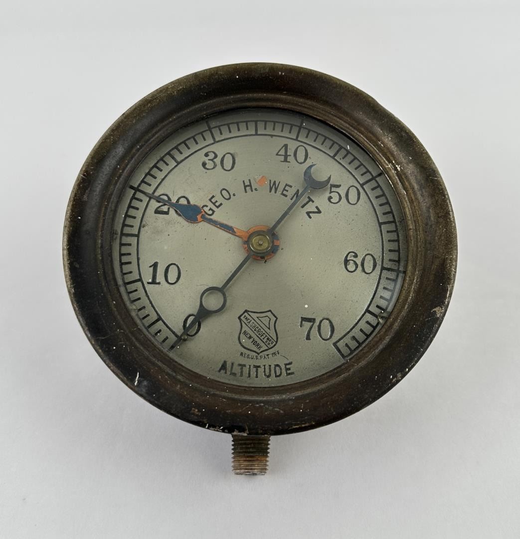 Antique Ashcroft Altitude Gauge Steampunk