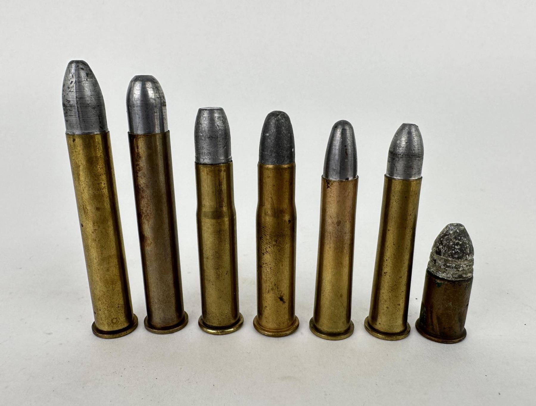 Collection of Antique Cowboy Rifle Cartridges