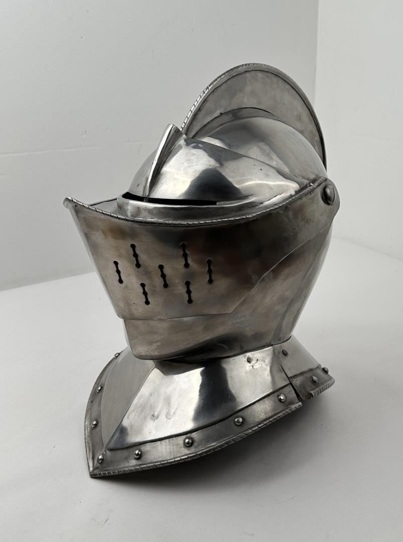 Close Helm Steel Medieval Helmet LARP