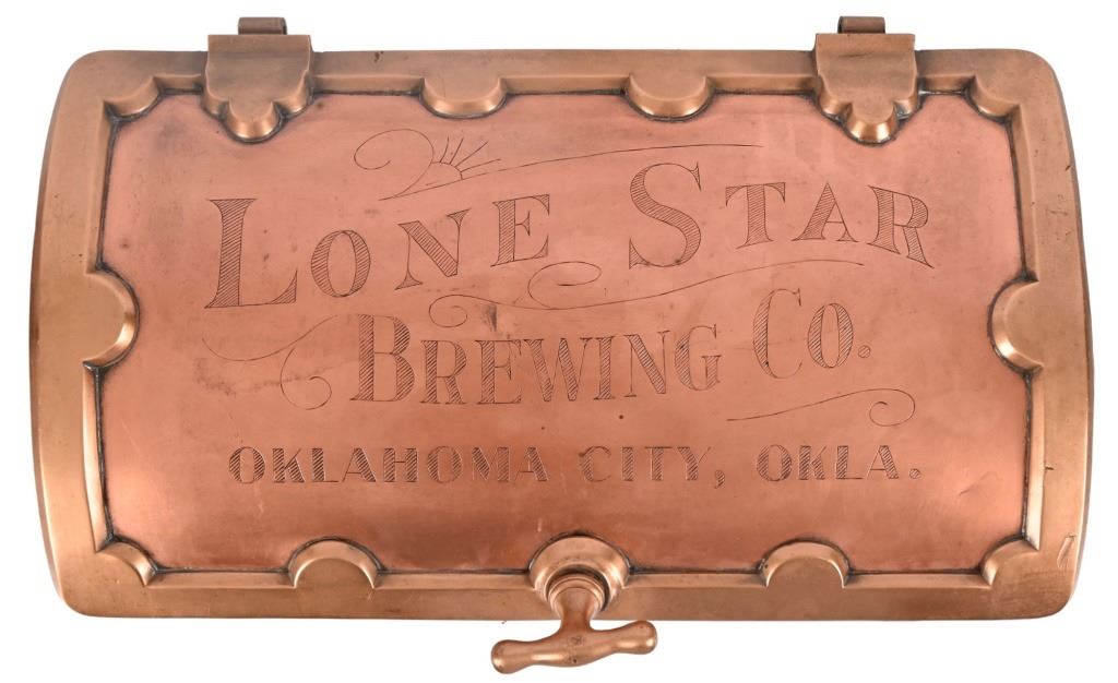 Lone Star Beer Oklahoma Brewery Copper Vat Door