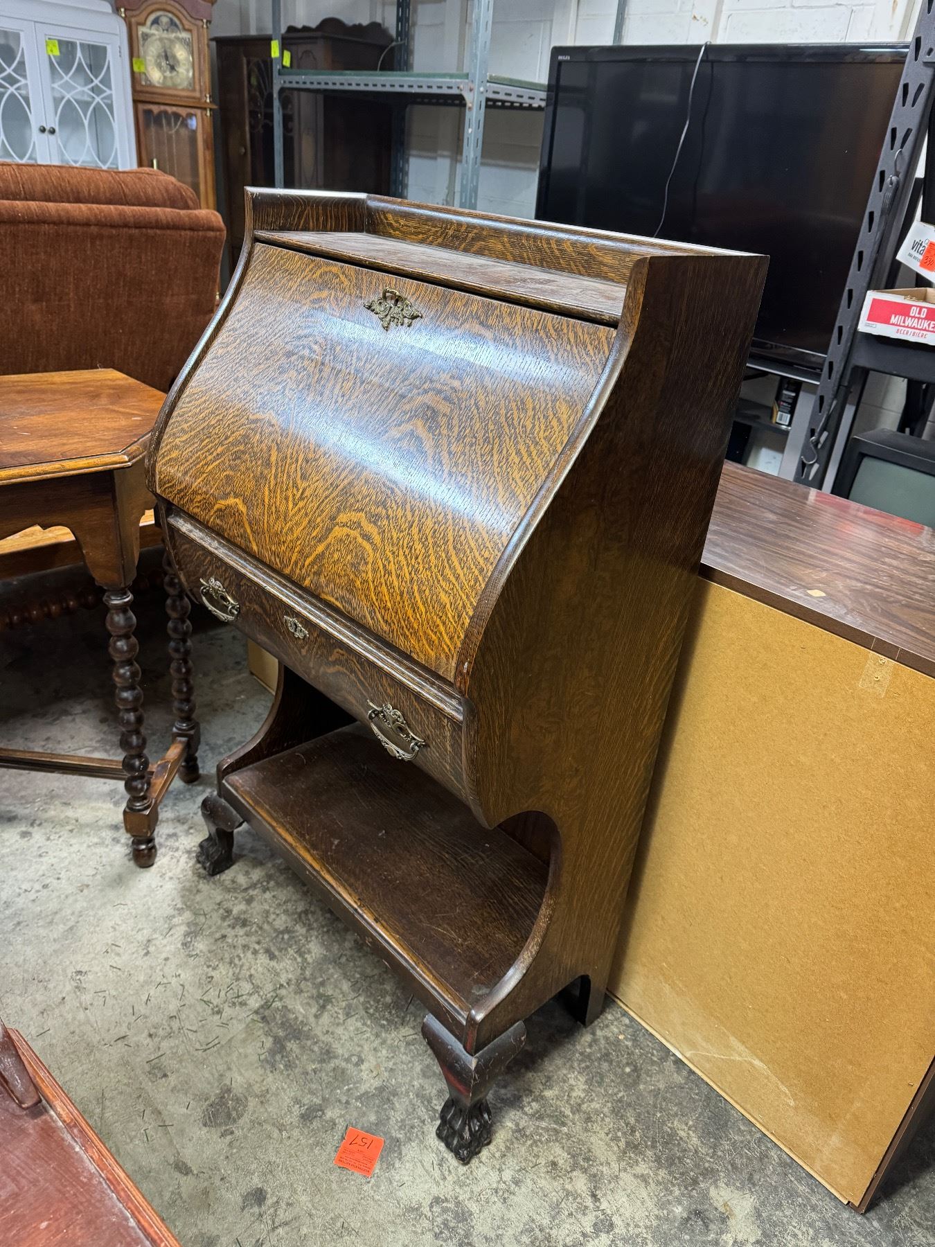 Drop front desk