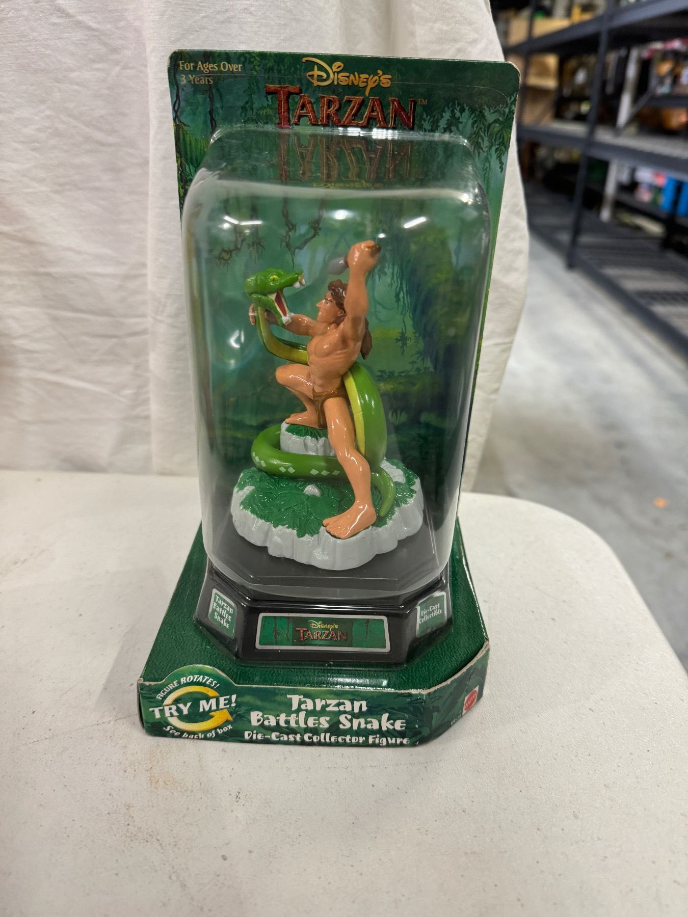 Tarzan battles the snake diecast collector figure