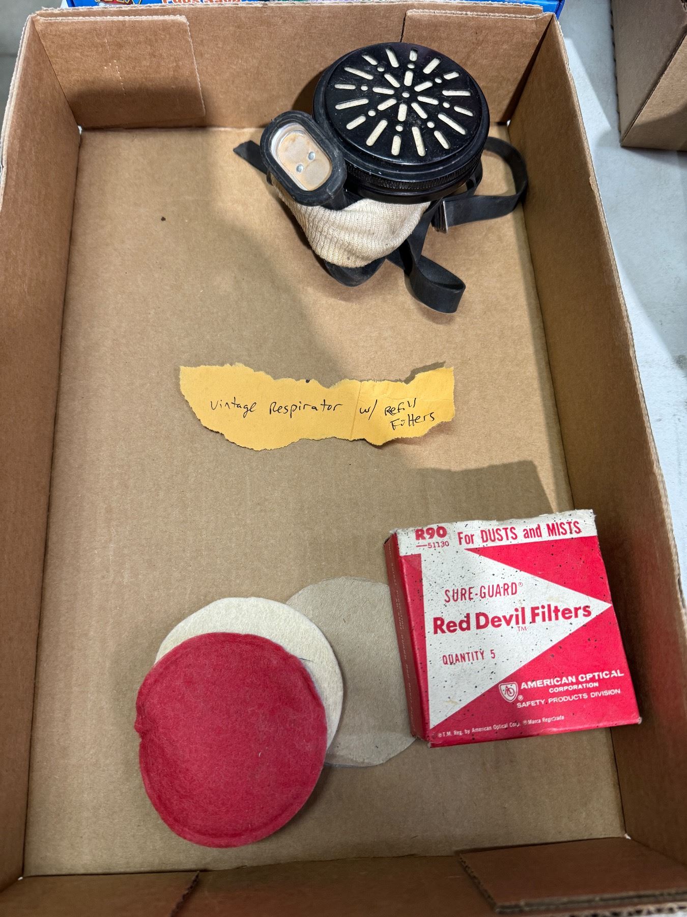Vintage respirator and filters