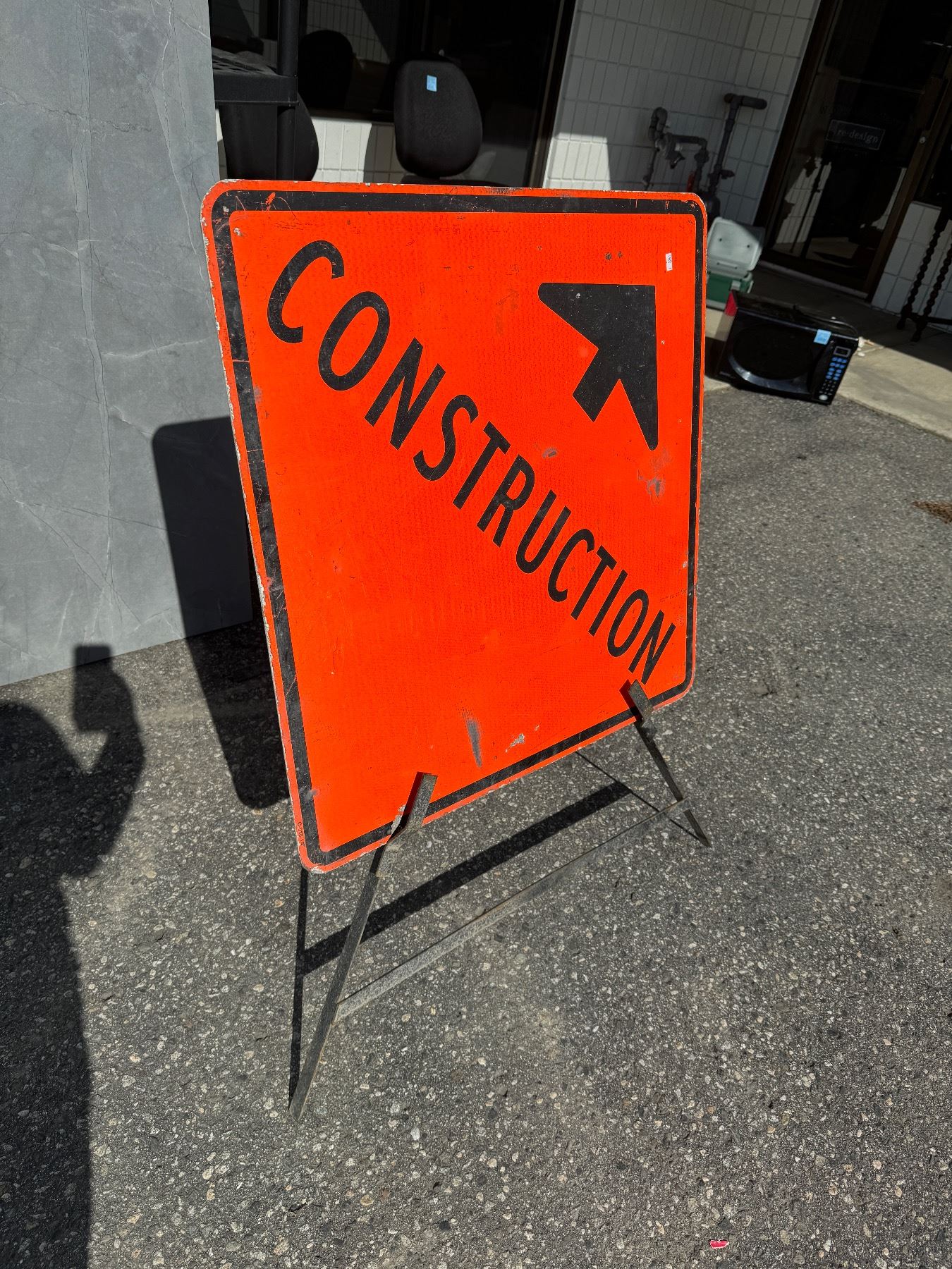 Construction sign and stand