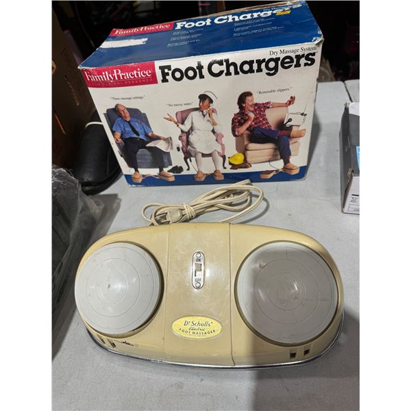 Vintage foot charger and massager