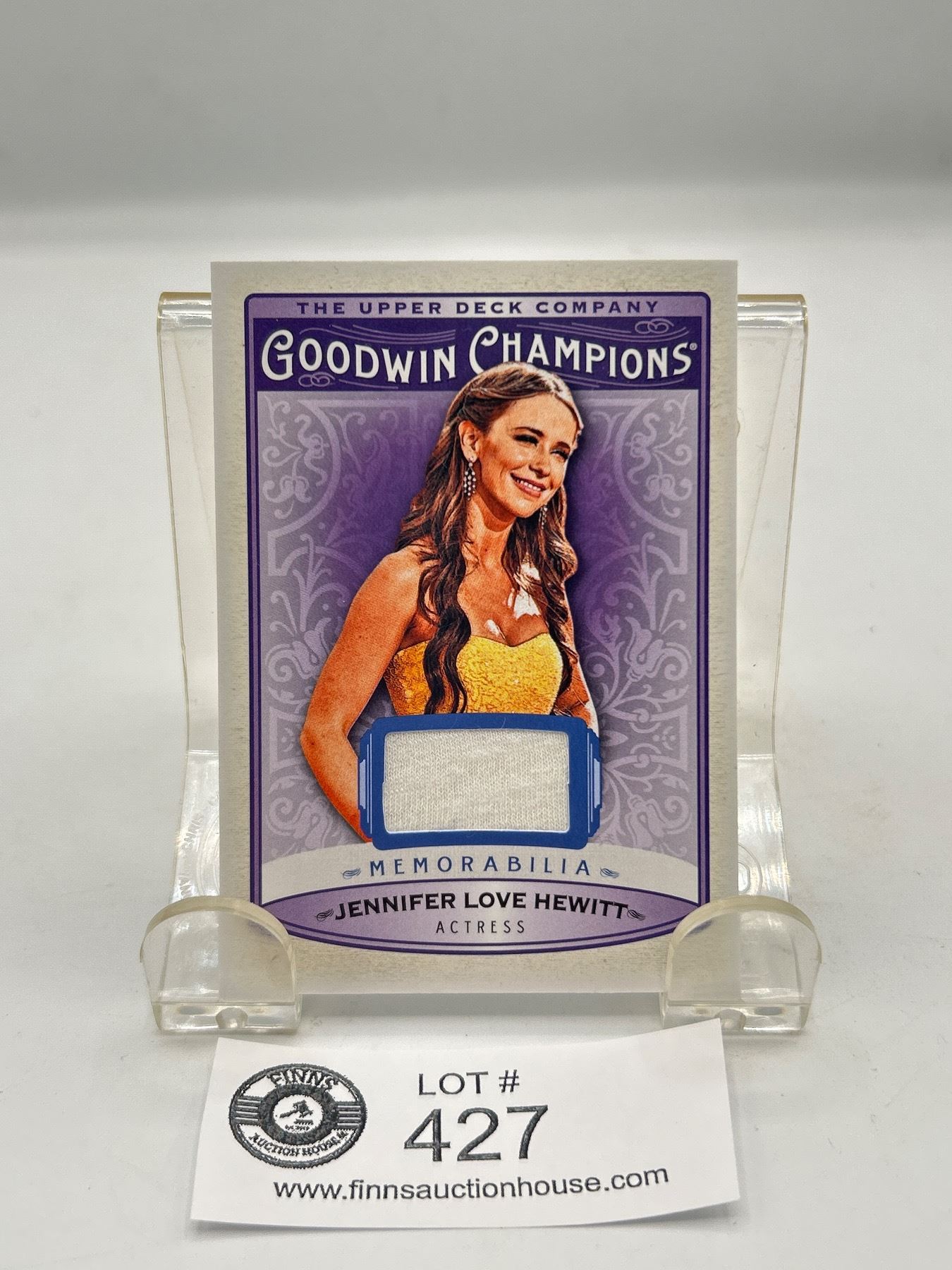 2018 Upper Deck Goodwin Champions Memorabilia. Jennifer Love Hewitt ...