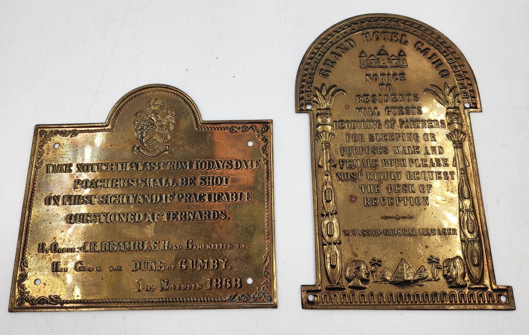 Small Vintage Plaques