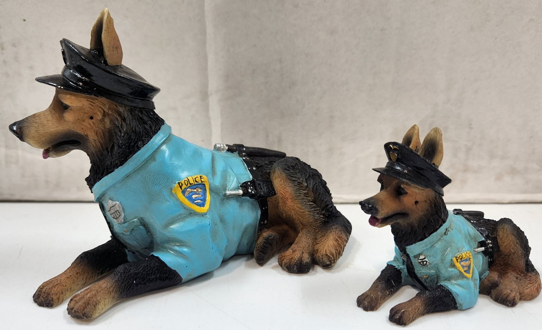 26 New Small Police Dog Figurines