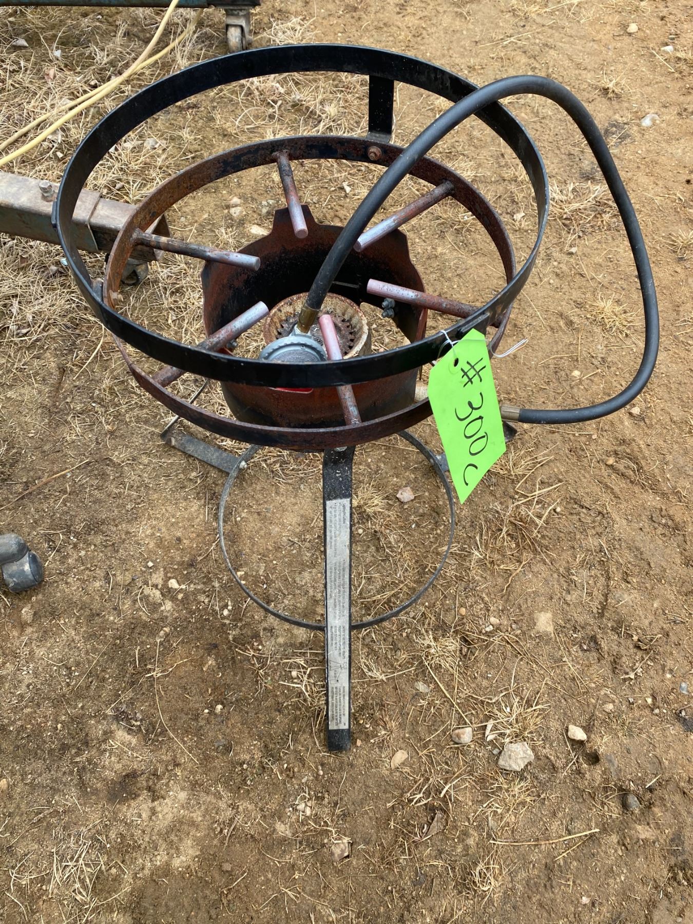 Propane burner c/w stand
