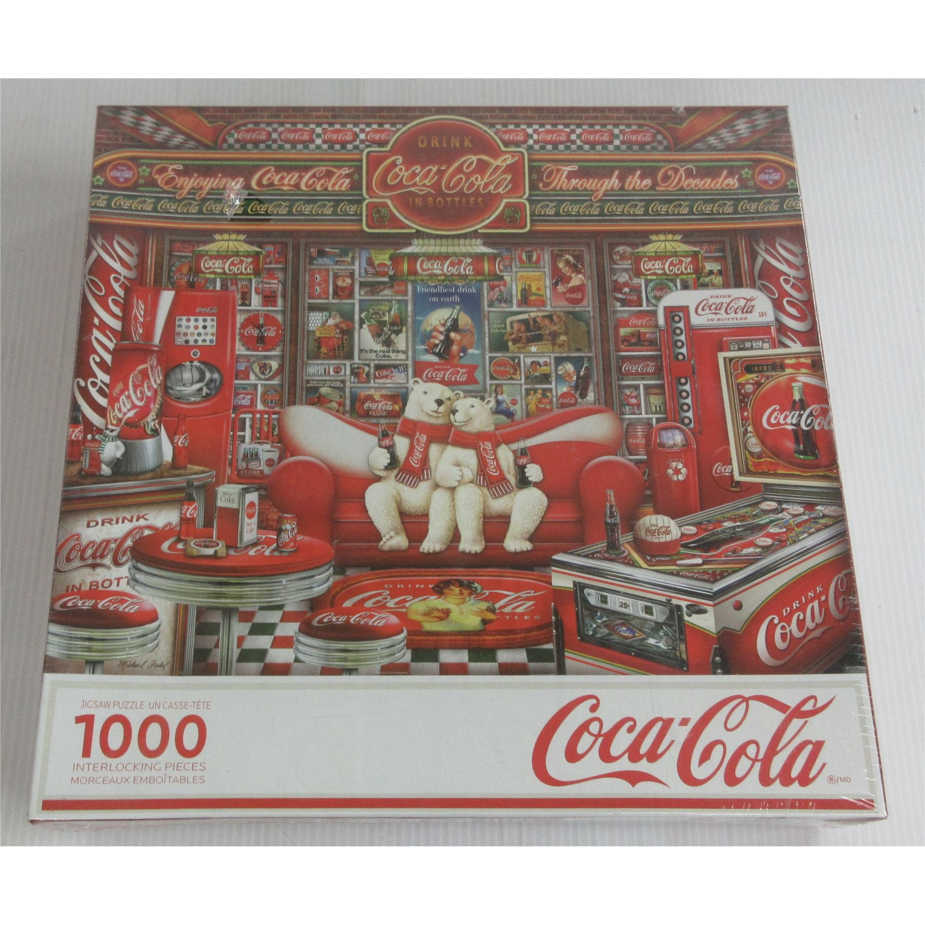 Coca-Cola 1000 Piece Springbok Jigsaw Puzzle - Decades - unopened