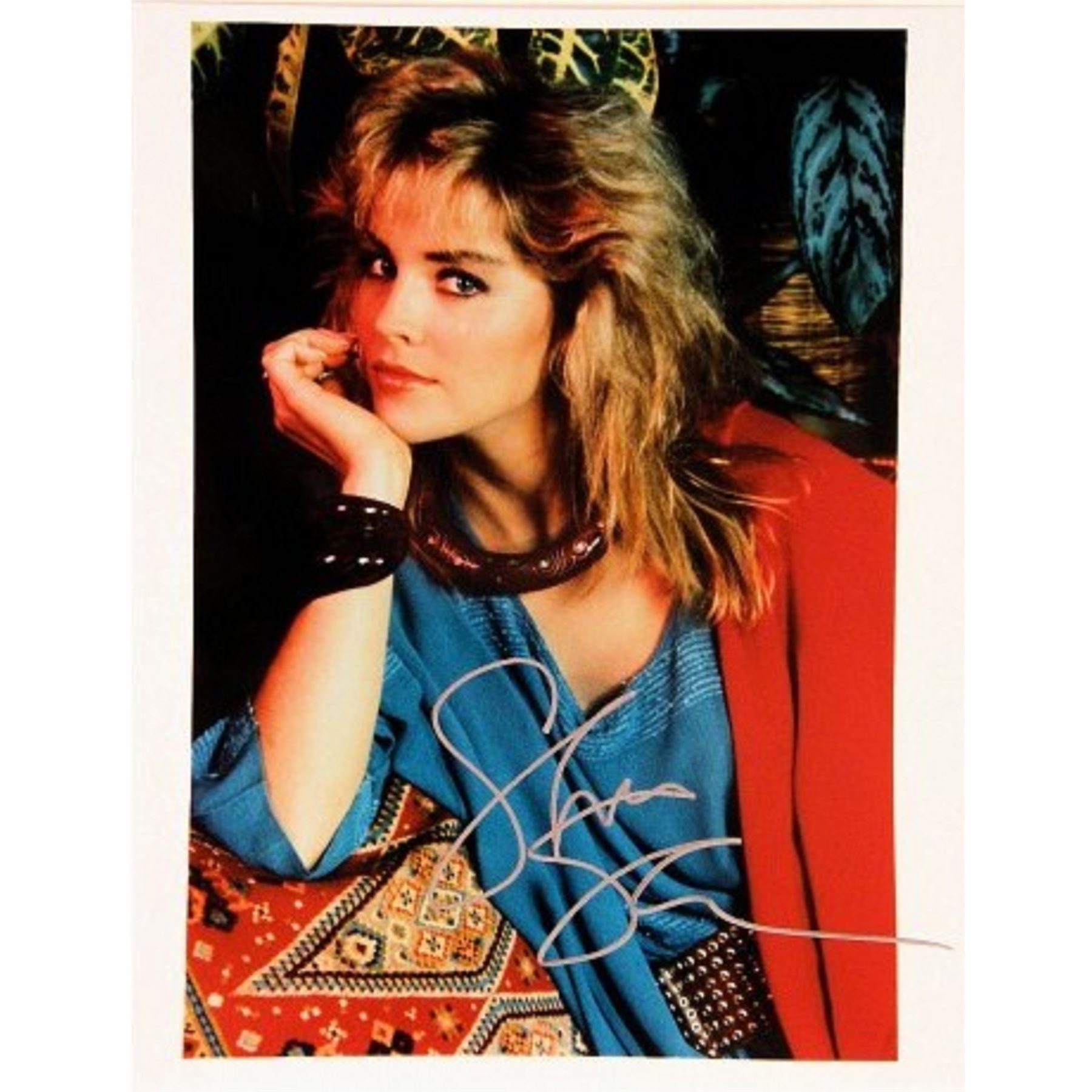 Sharon Stone signed portrait photo