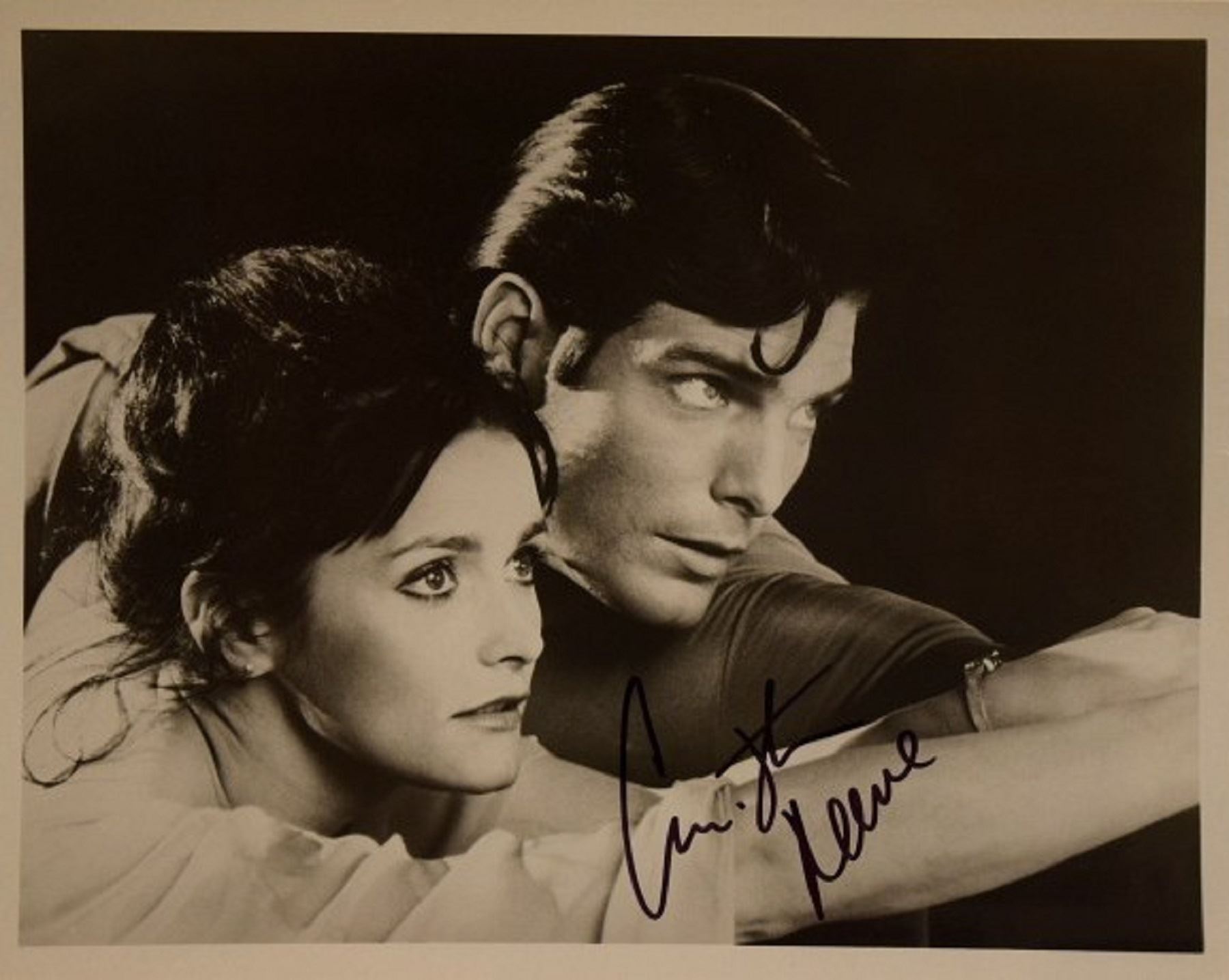 Christopher Reeve signed Superman movie photo