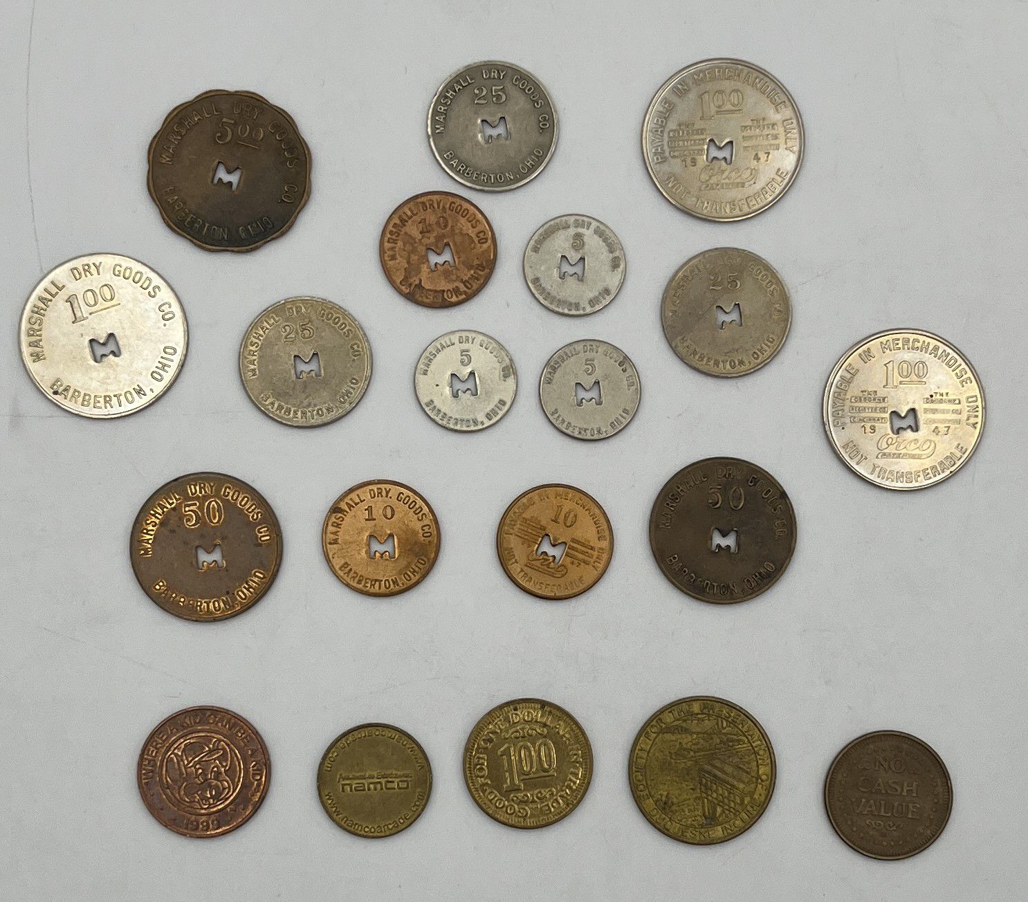 Assorted U.S. Tokens - Bosley Auctioneers