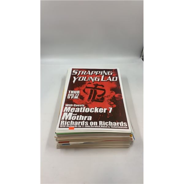 Over 100 Local Concert And Event Posters From Vancouver Area (NOS)