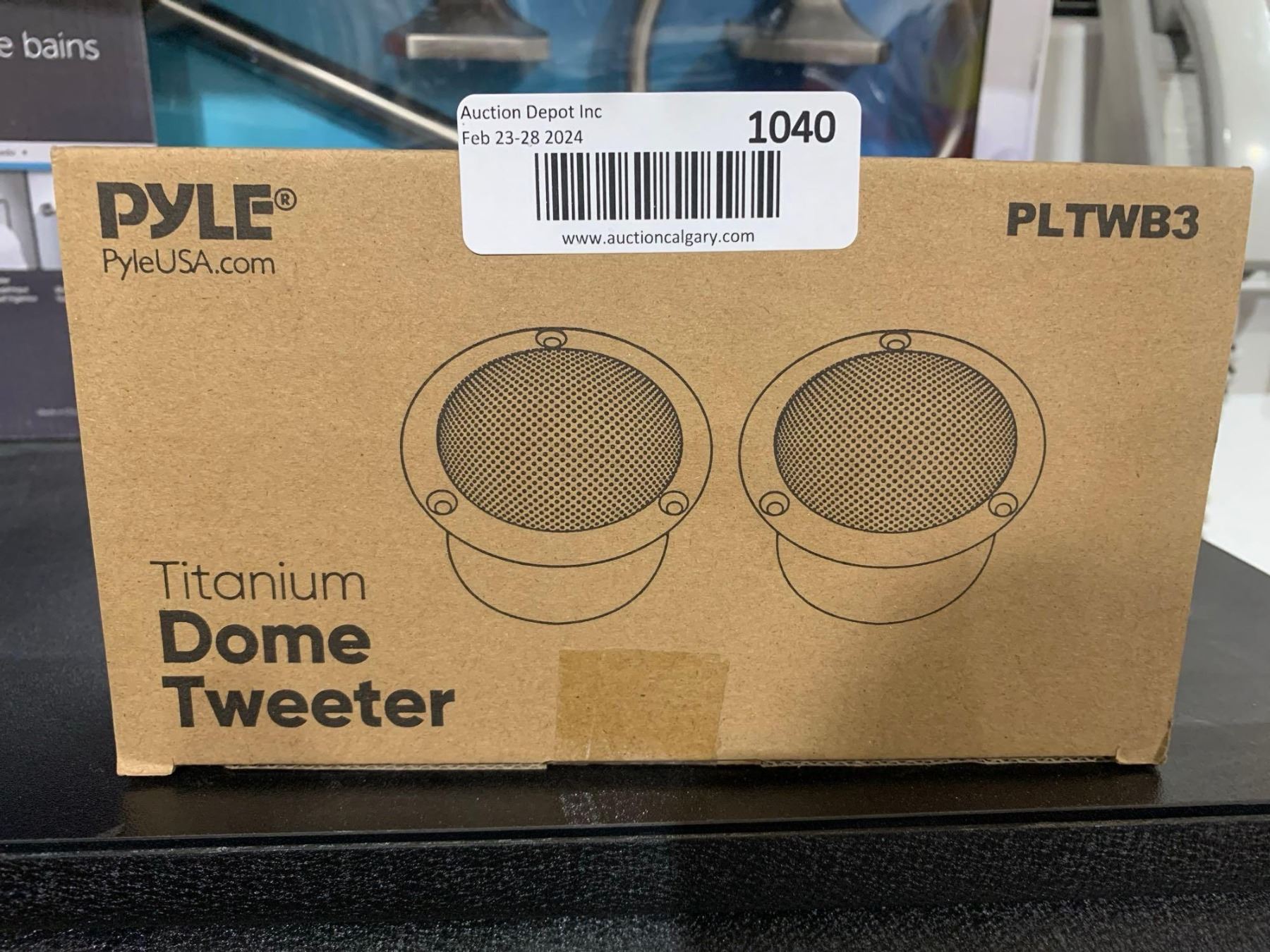 Pyle Titanium Dome Tweeter 1.0" Voice Coil 80W at 4-Ohm, Car Tweeter w ...