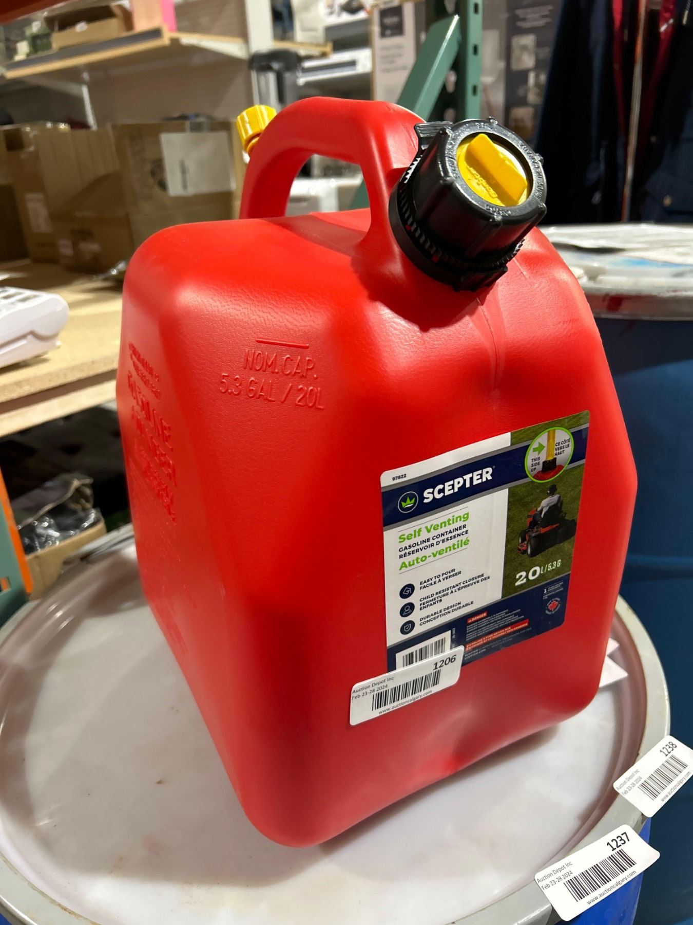 Scepter Self Venting Gasoline Container 20 L