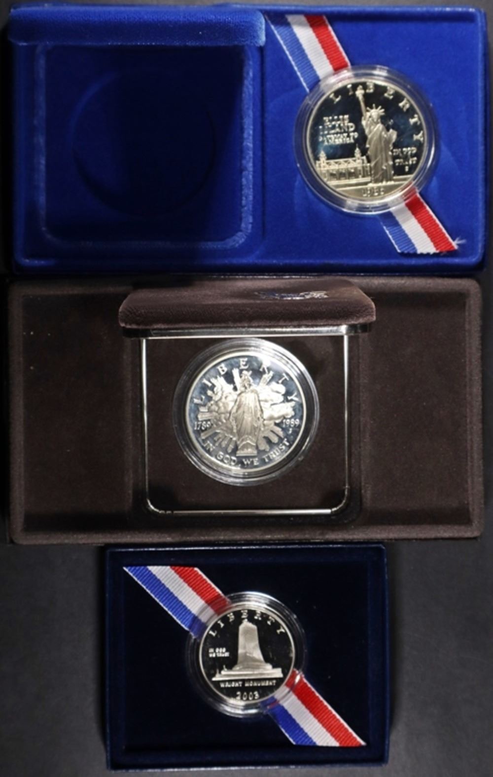 (3) COMMEMORATIVE COINS OGP