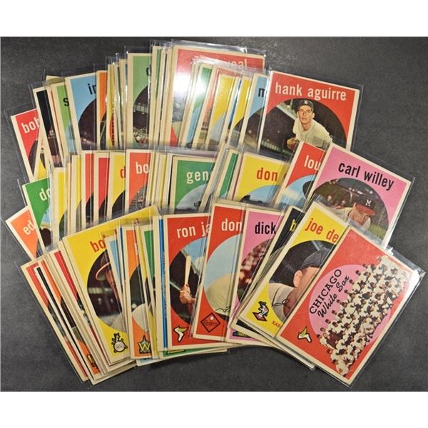 (85) MISC 1959 TOPPS COMMONS BASEBALL CARDS