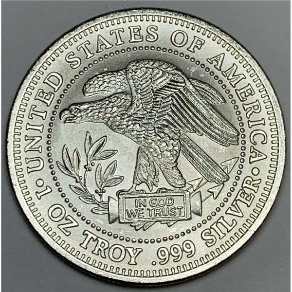 U.S.A. Bald Eagle Silver Trade Unit 1 ozt .999 Silver