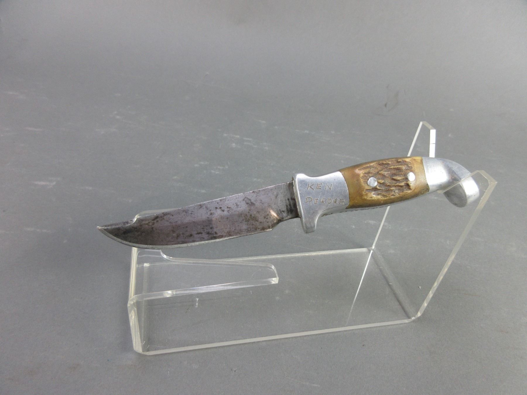 RH Ruana Bonner Montana Knife- M Stamp- 4" Blade- 3.75" Handle