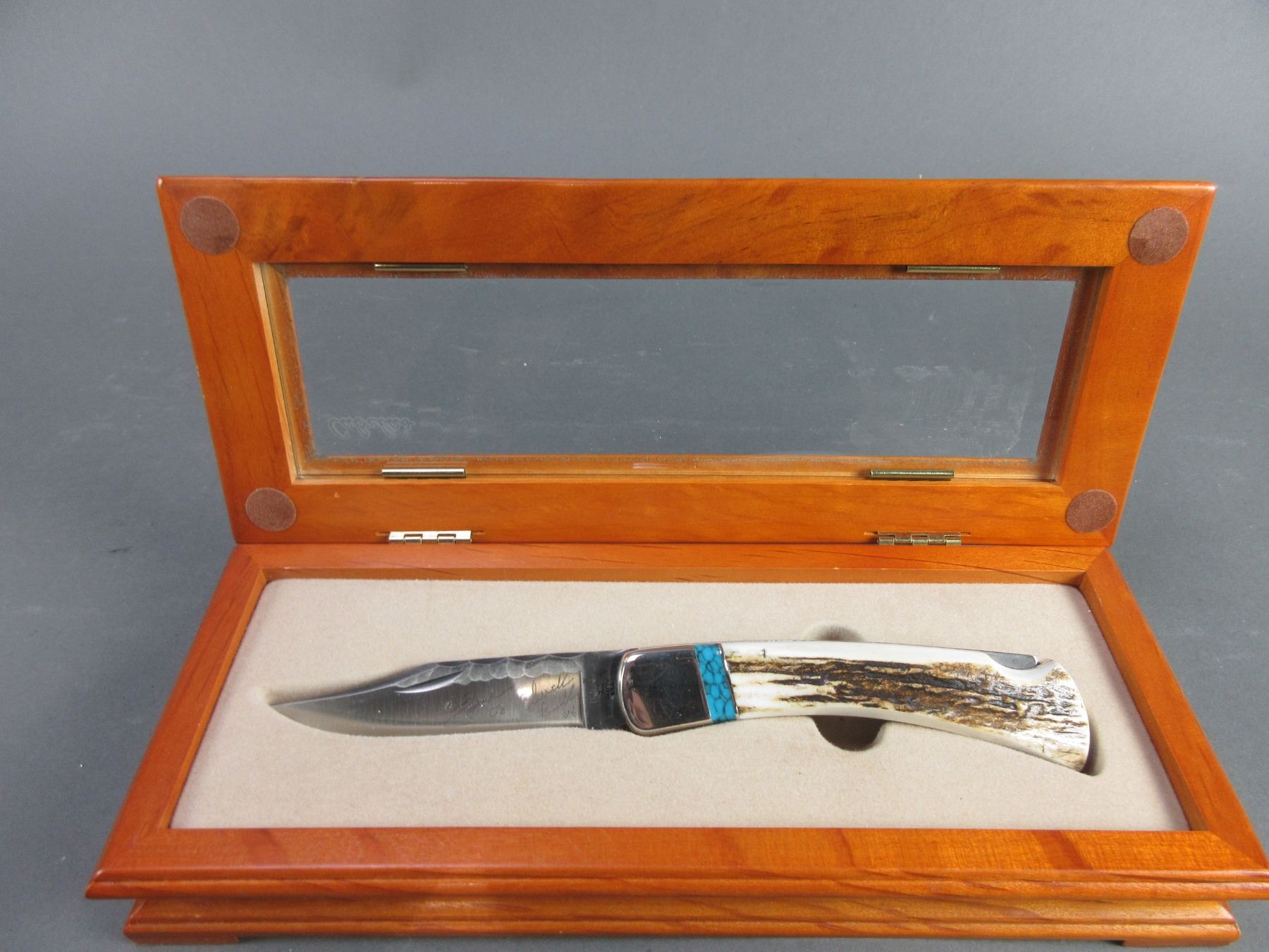 Custom Buck Knife- 694/1000- Engraved Names On Blade- 3.75" Blade- 5 ...