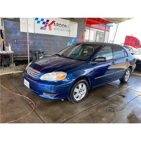 2003 TOYOTA COROLLA